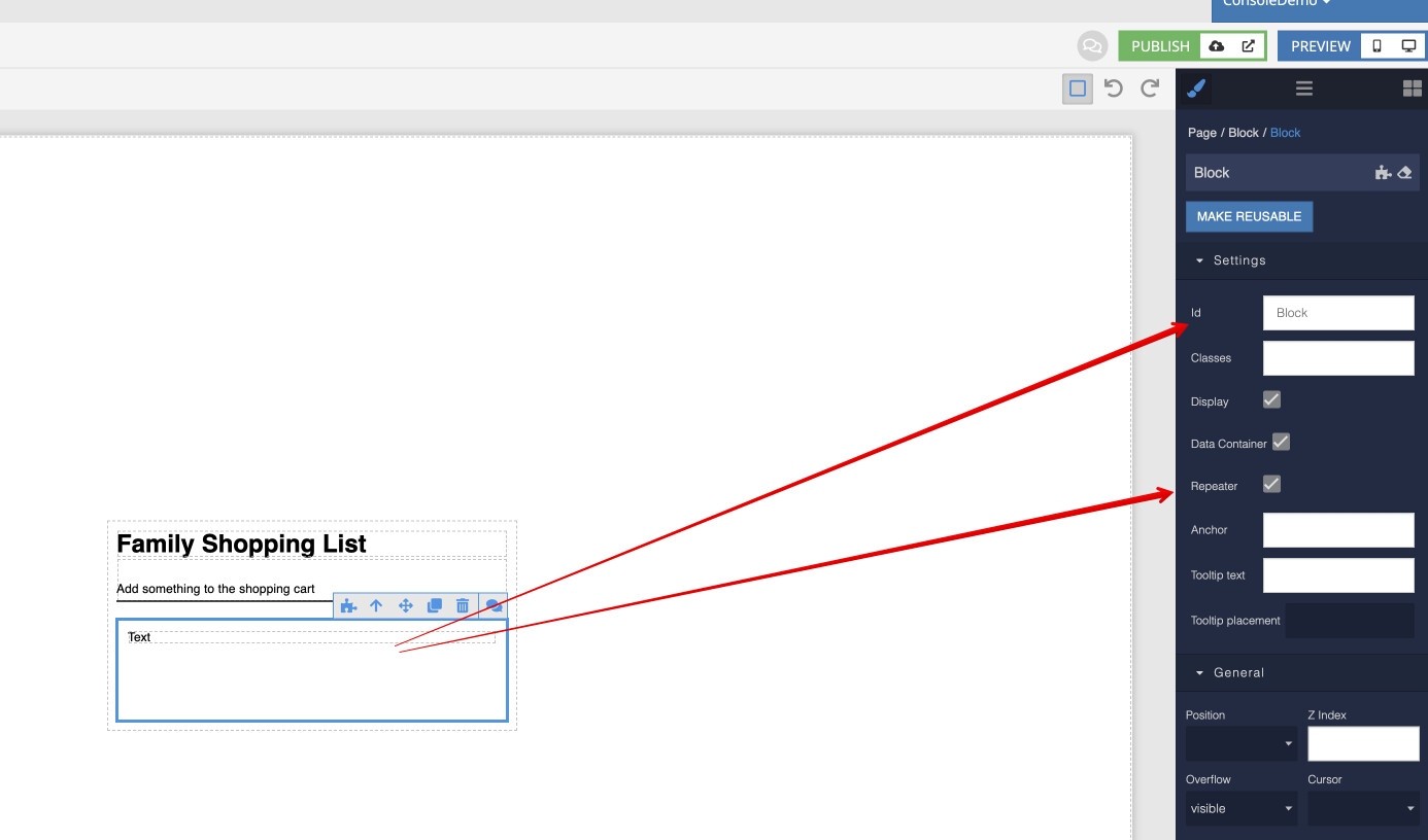 Dynamic List Not Showing Under UI Library UI Builder Backendless