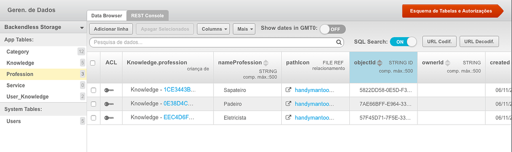 How to get list of many a property of a table - General - Backendless Support