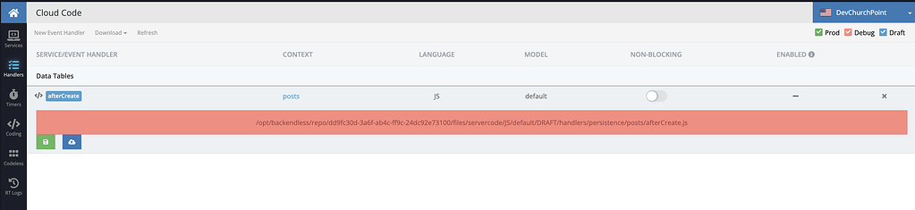 Error on Event Handler - General - Backendless Support Error on Event Handler - General - Backendless Support