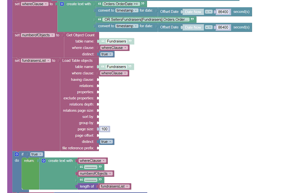 Get Object Count Block Not Working With Distinct True Ui Builder Backendless Support
