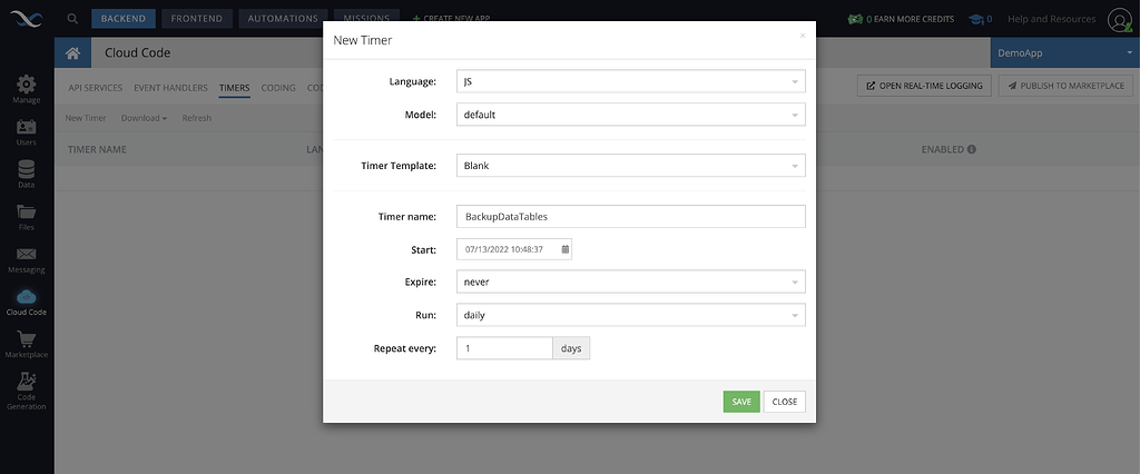 How to Backup Your Data Tables in Backendless - tips & tricks - Backendless Support