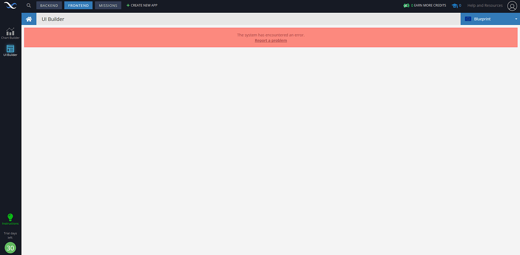 Blueprint From Marketplace Error Bug Backendless Support