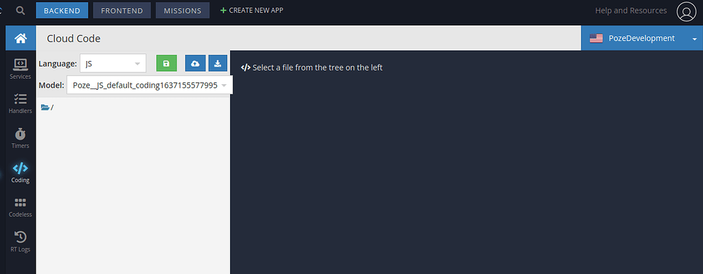 Unable To See My Js Code In Code View Server Code Backendless Support