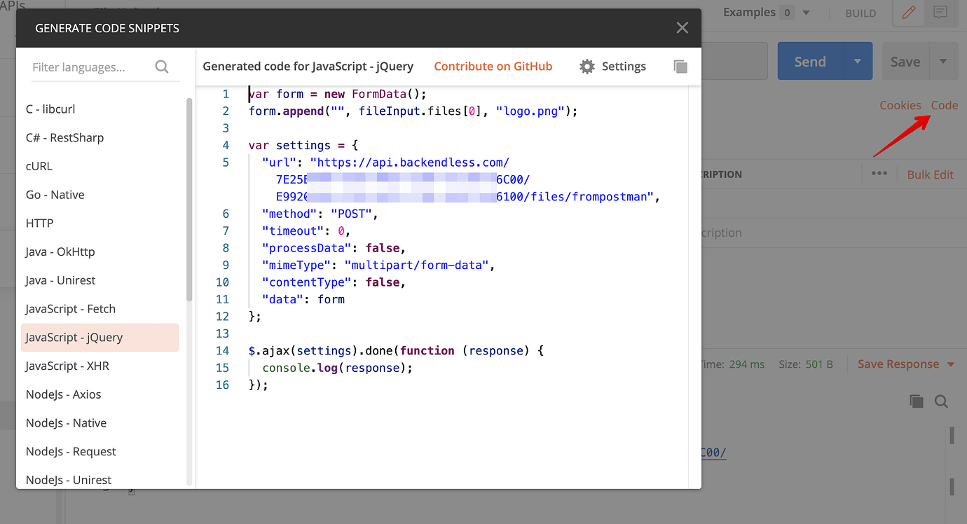 Missing boundary header error 400 with REST JS - File Service - Backendless Support