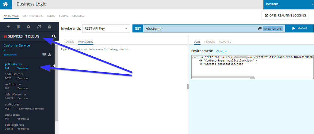 Debug Session ID doesn't exist on server - Server Code - Backendless Support