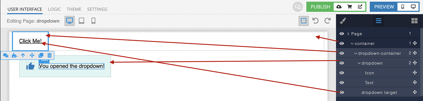 How to create a dropdown in UI Builder - cookbook - Backendless Support How to create a dropdown in UI Builder - cookbook - Backendless Support