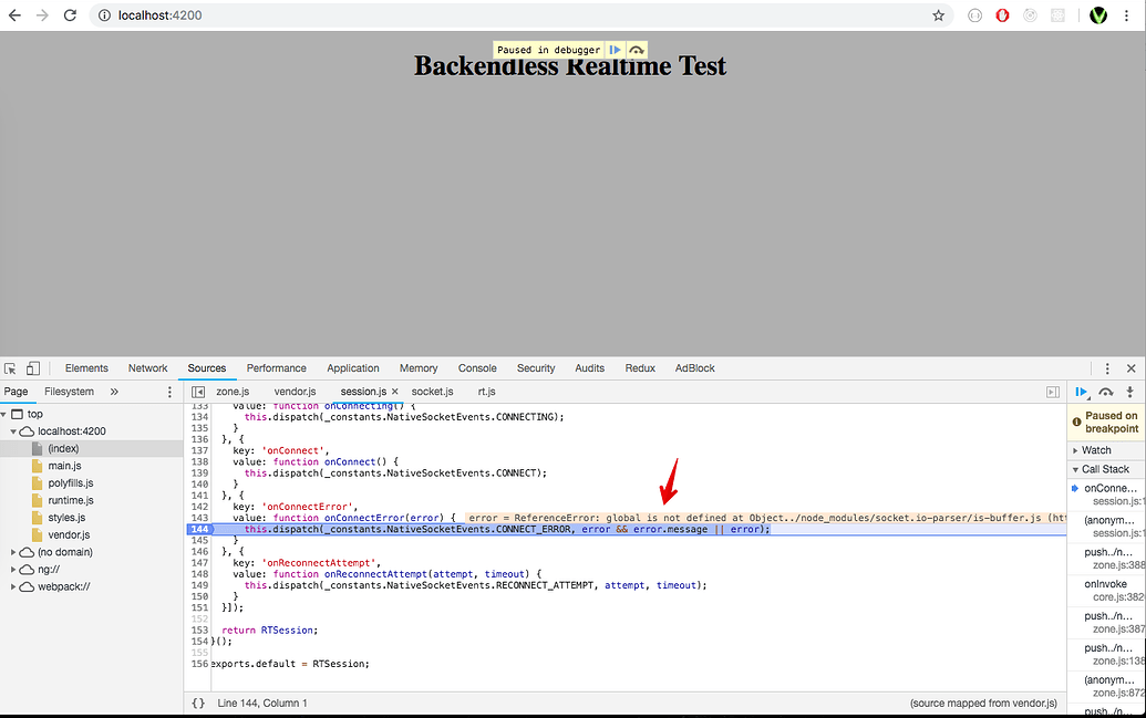 Backendless Realtime updates not working - JavaScript - Backendless Support
