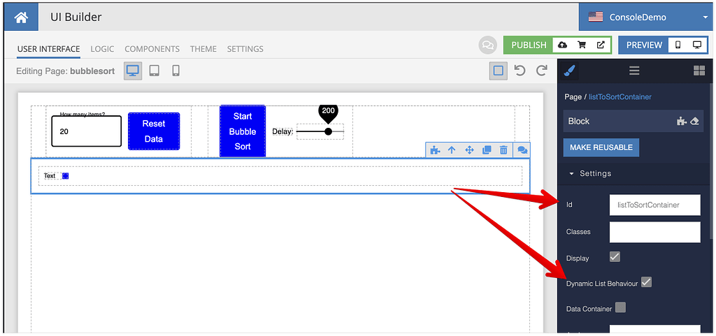 How to implement bubble sort in Codeless (and visualize the algorithm) - cookbook - Backendless ...
