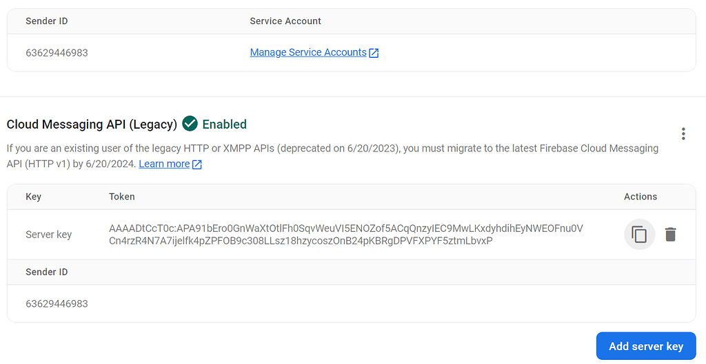 Transfer of Firebase server Key to Backendless - Bug - Backendless Support