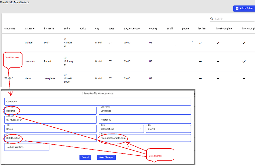 Data from form changes - UI Builder - Backendless Support