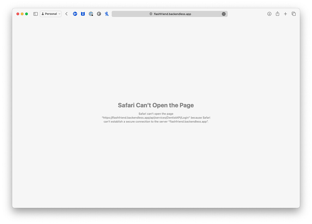 Services Network Error Bug Backendless Support