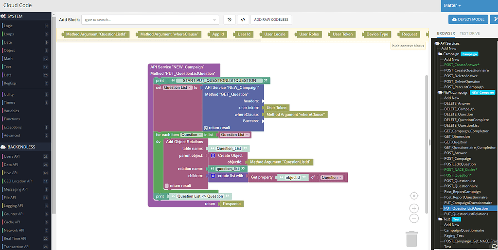 Timeouts on Cloud Code - Codeless - Backendless Support