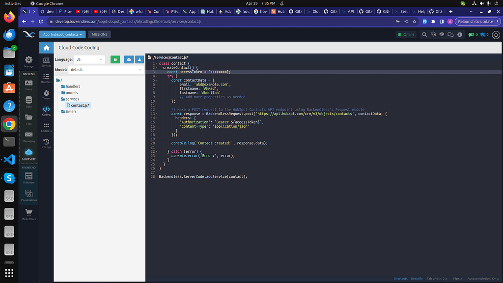 Not Able to Run Code in Backendless Cloud Code - Server Code - Backendless Support