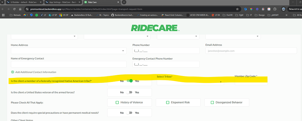 Missing Elements In Ui Builder Ui Builder Backendless Support
