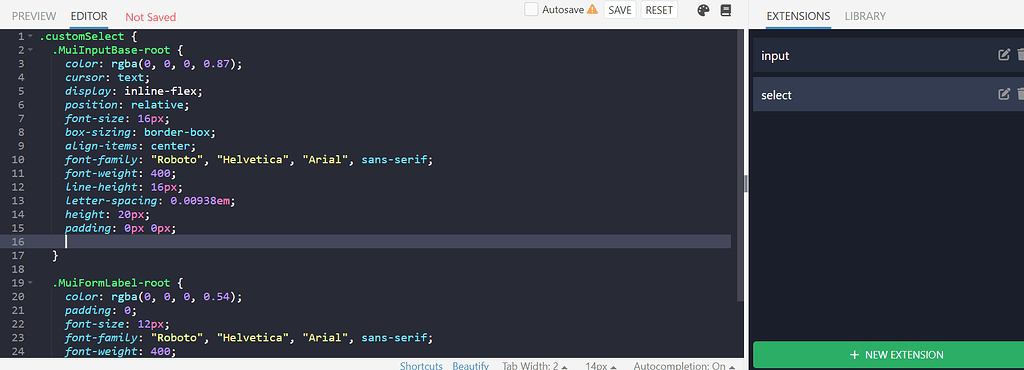 Select Component List Font Size Change - UI Builder - Backendless Support