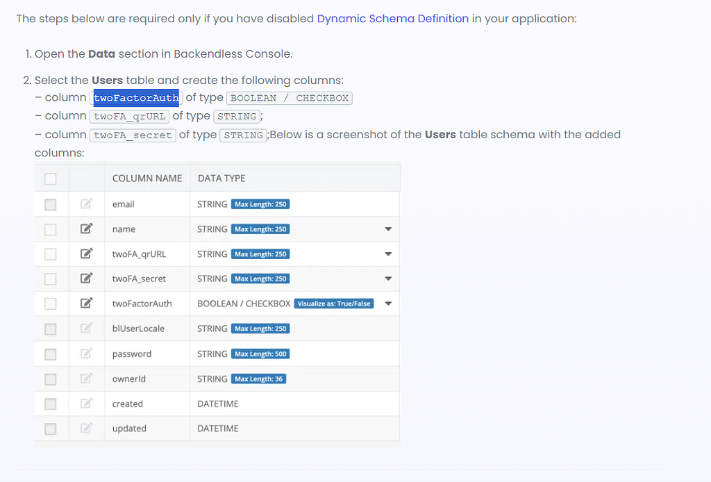 User 2fa loggin support - Site Feedback - Backendless Support