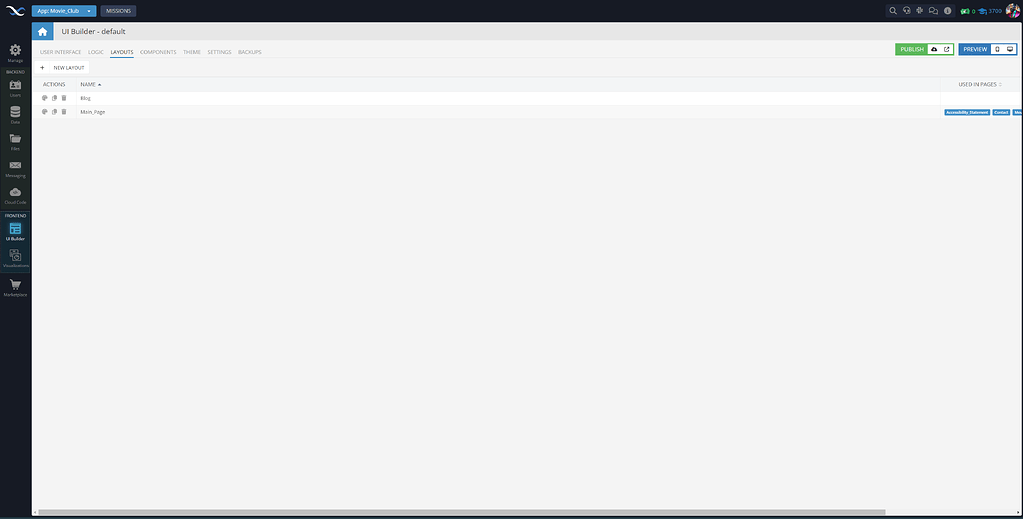 Layout table loading issues - Bug - Backendless Support