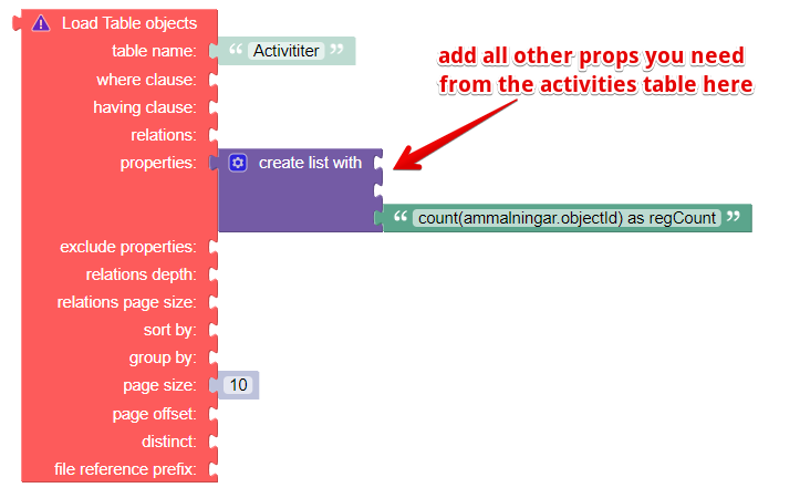 What Block Allows To Count The Amount Of Items In A List Ui Builder Backendless Support