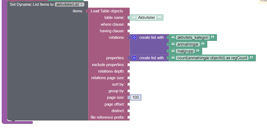 What Block Allows To Count The Amount Of Items In A List Ui Builder Backendless Support