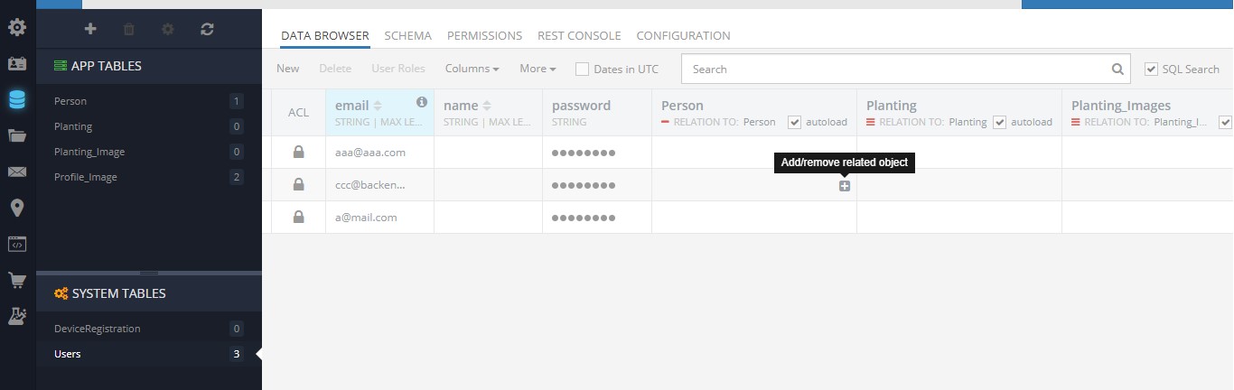 automatically loading related data objects to other tables, retrieving and displaying them ...