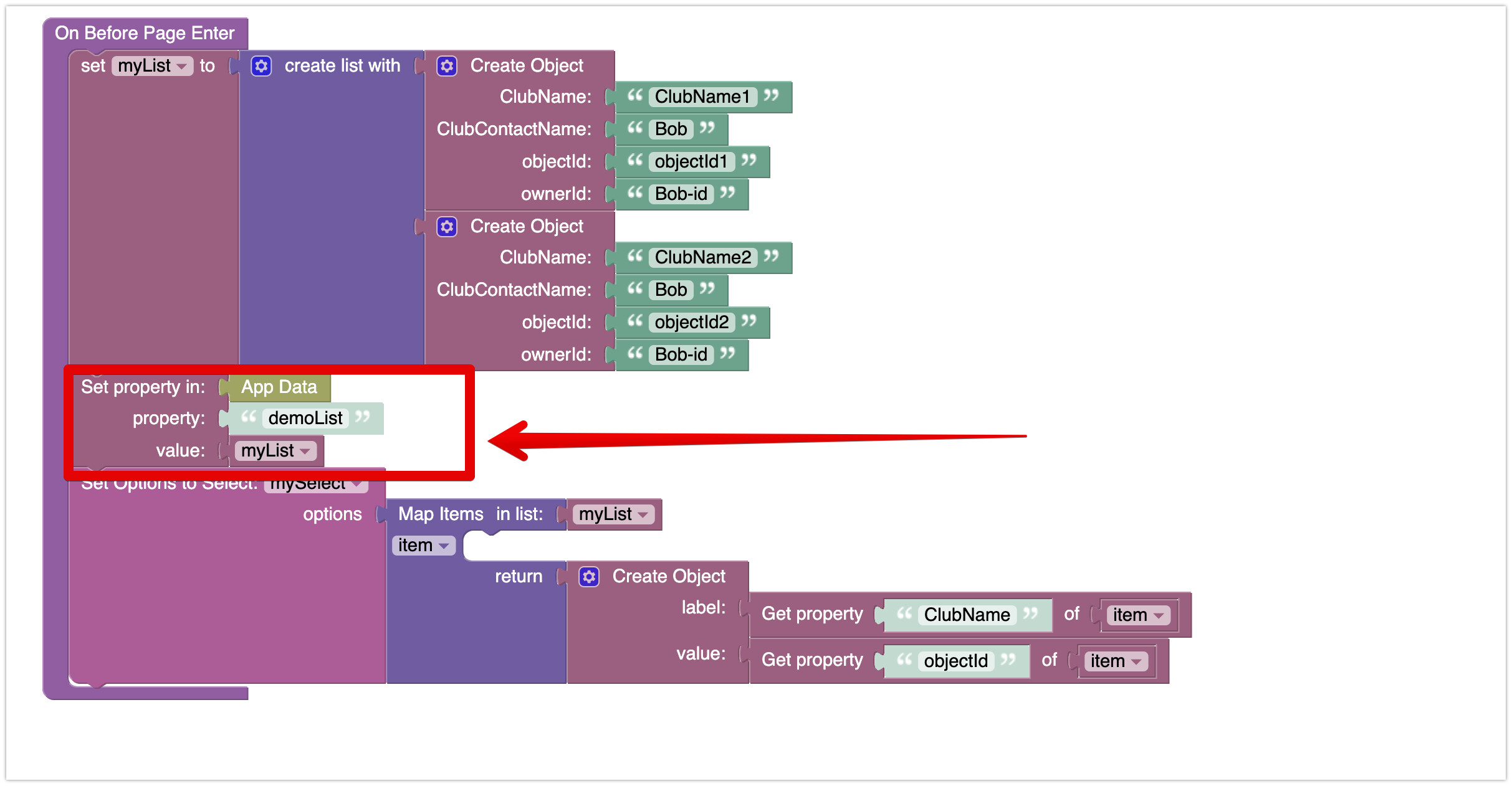 Accessing Multi Variable Lists (Arrays) - General - Backendless Support