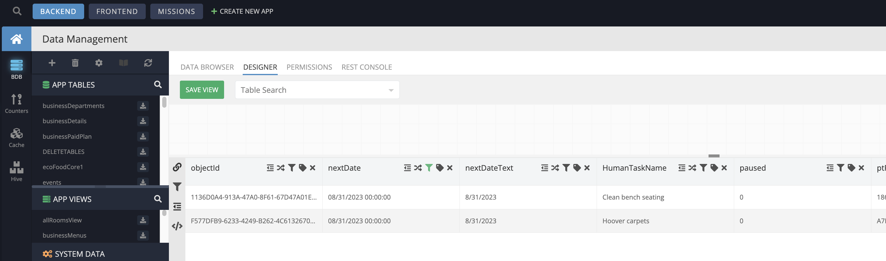 App View Date Conditions Not Working Ui Builder Backendless Support