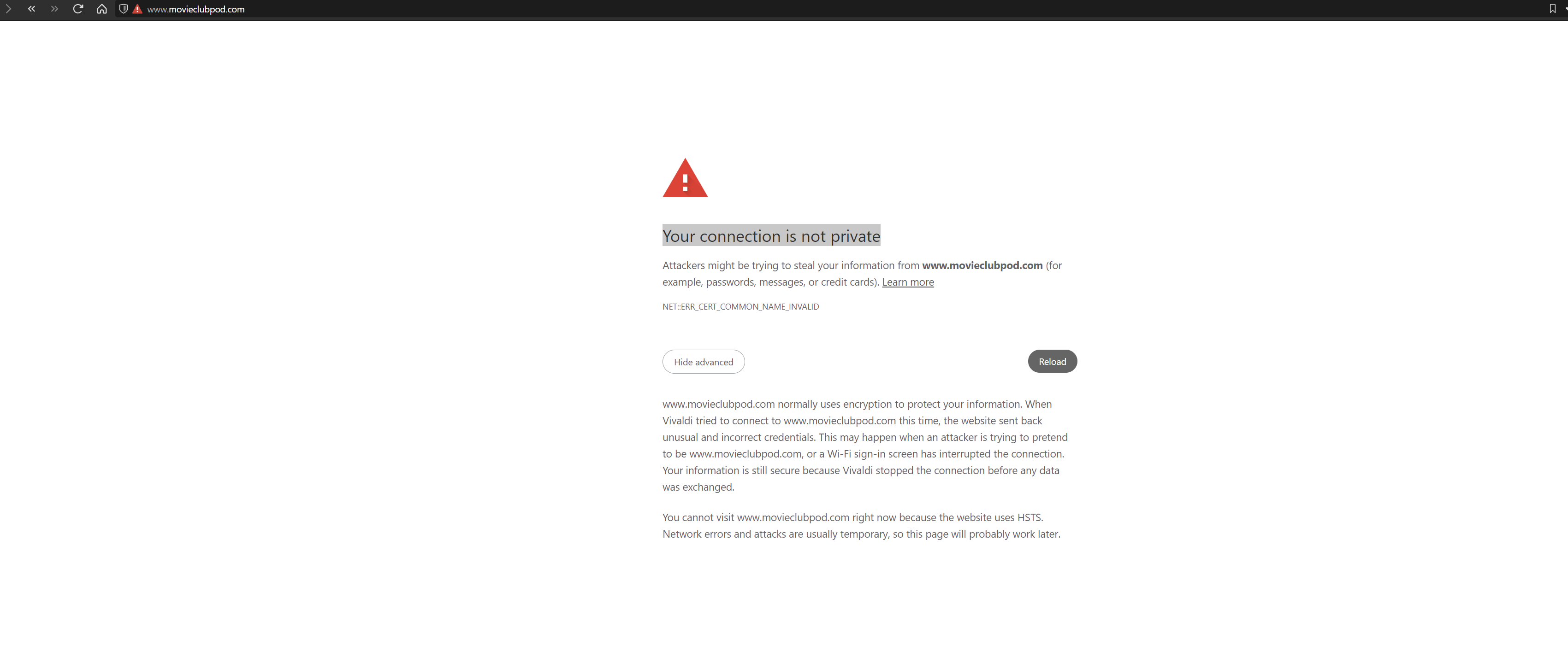 Your connection is not private error - General - Backendless Support