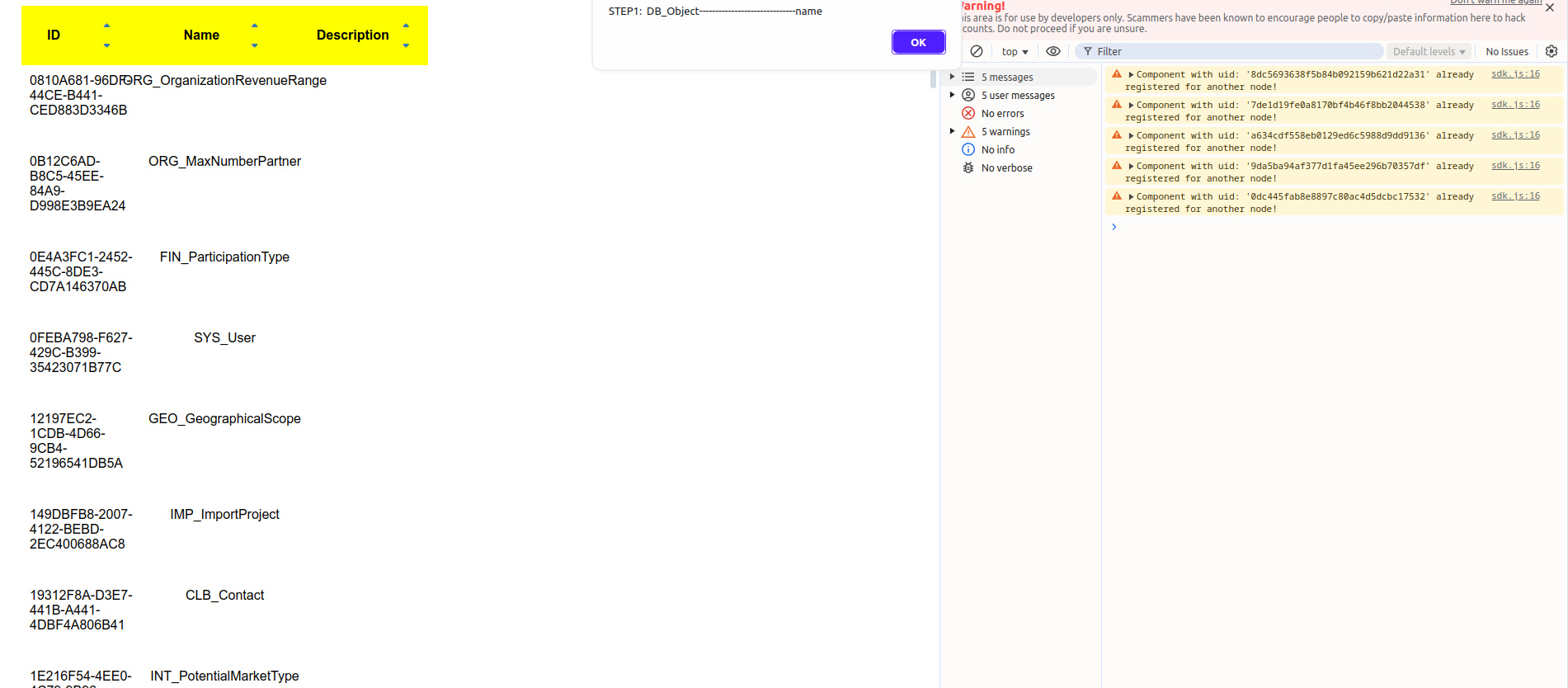 Table sorting > Reusable component issue - UI Builder - Backendless Support