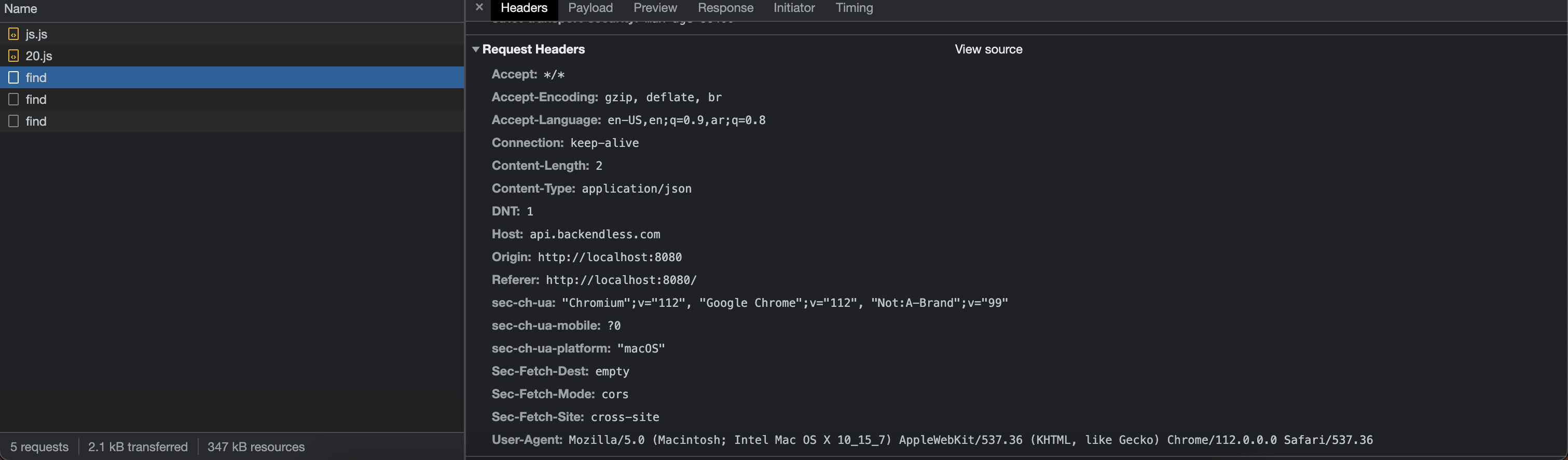 Add User Token To Headers In Js Sdk To Use After Login In Vue Js Javascript Backendless Support