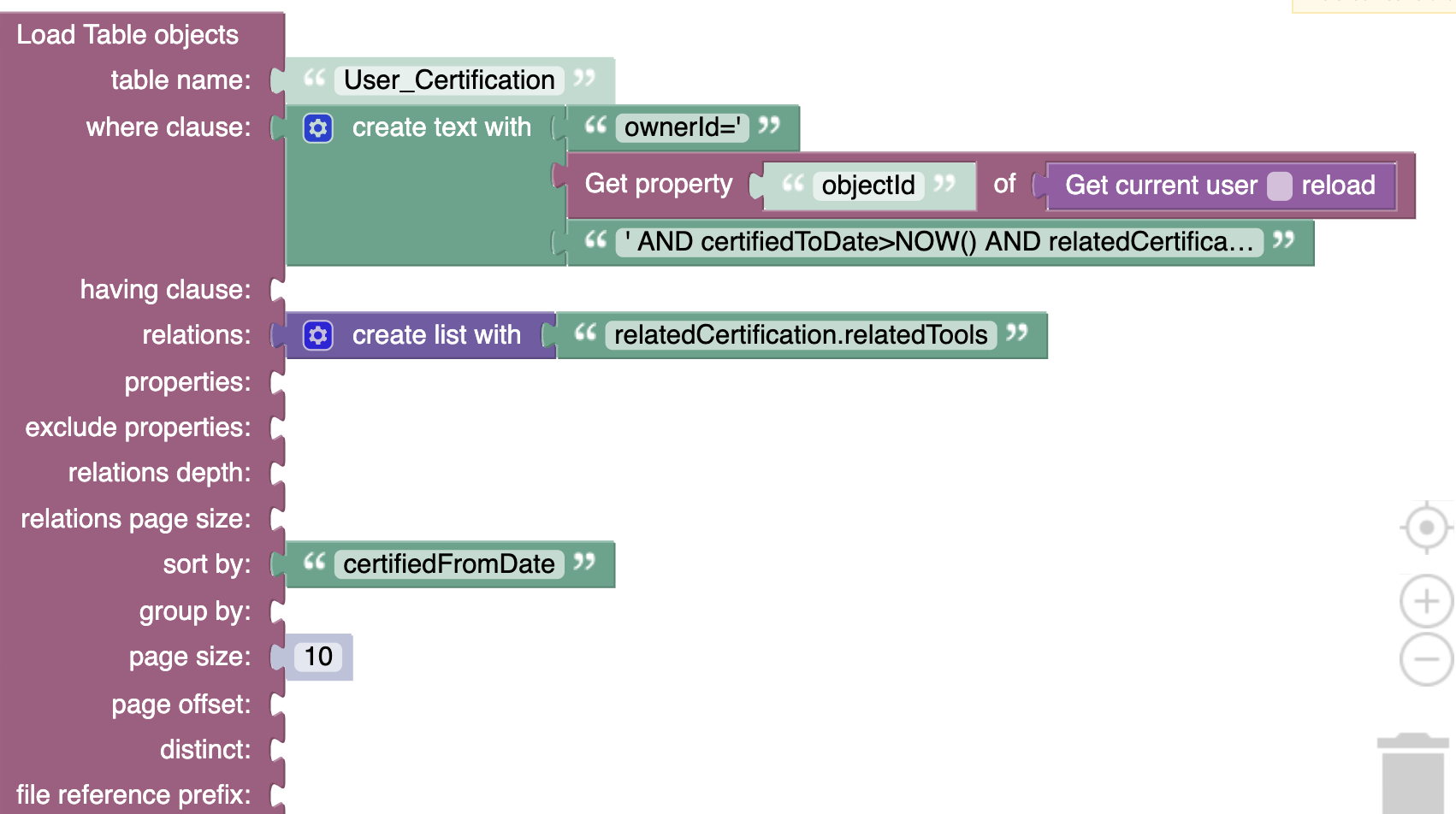 How to best work with a list of child objects (relations) from a DB query - UI Builder ...