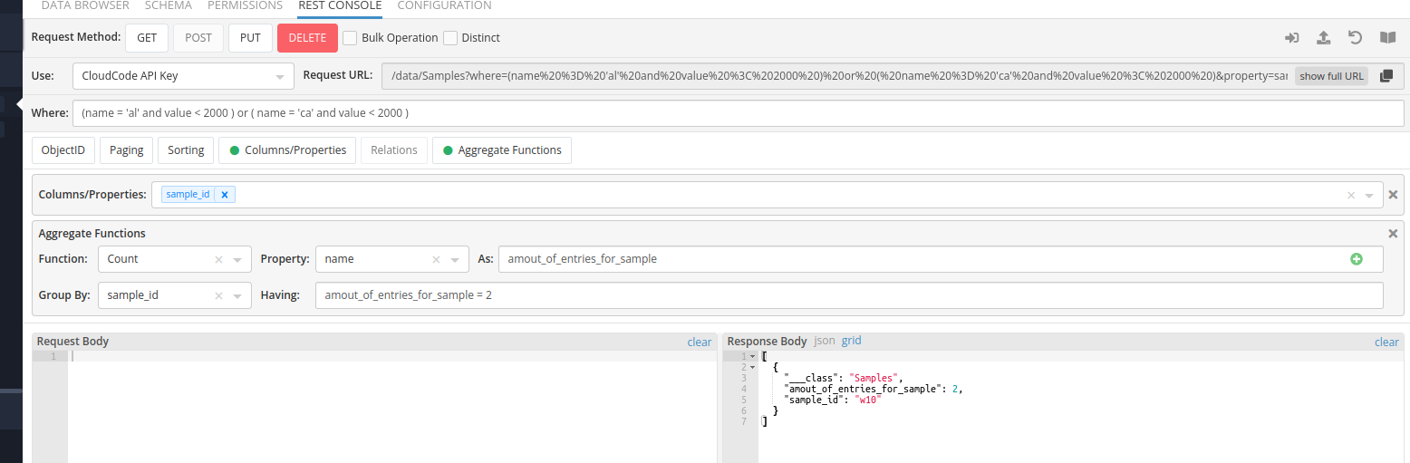 How To Write Nested Query General Backendless Support