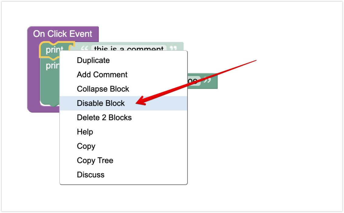 Comment Blocks In Ui Builder Suggestions Ideas Backendless Support